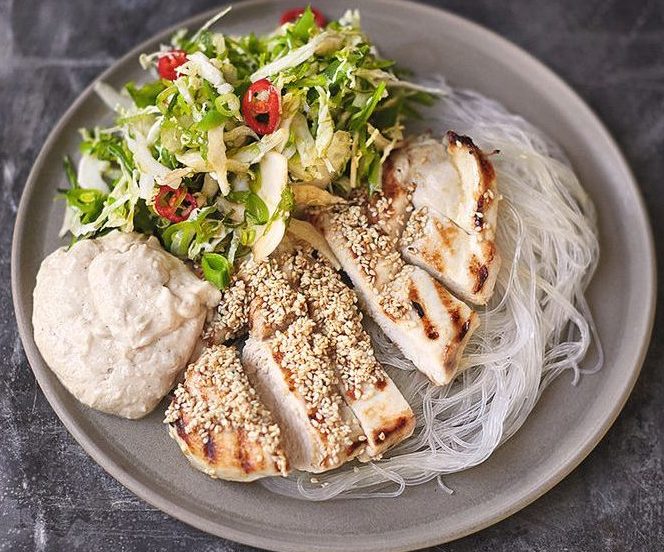 Pollo con Mantequilla de Sésamo y Salsa de Maní - Jamie Oliver Recetas ...